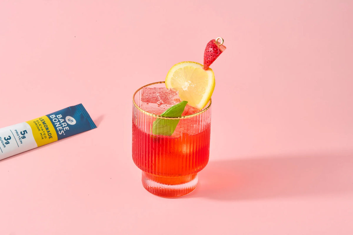 Ruby Red Lemonade Mocktail – Bare Bones