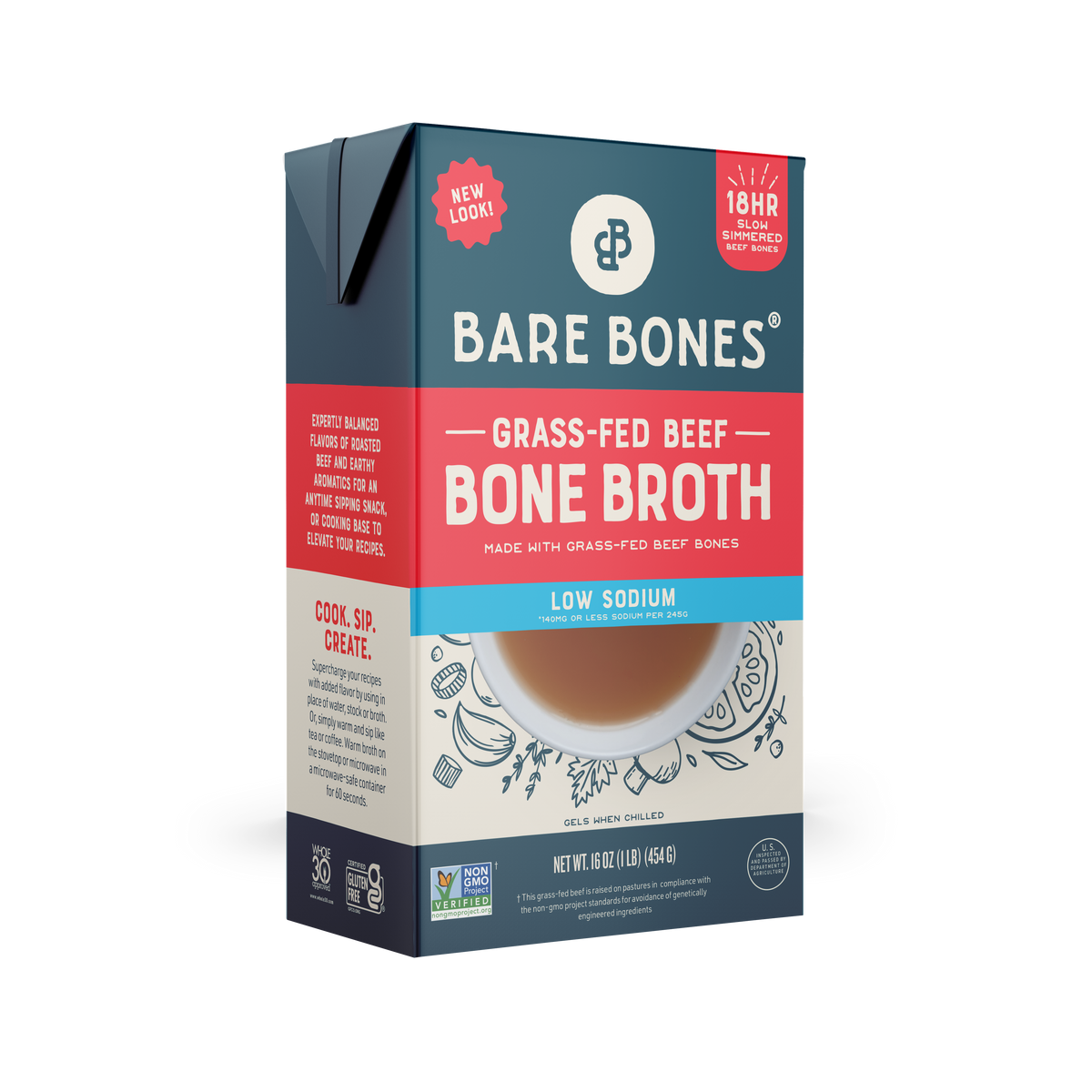 Low Sodium Organic Bone Broth – Bare Bones